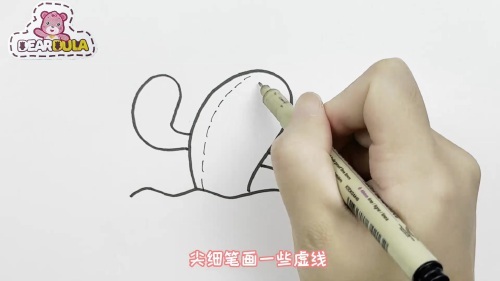 如何画植物简笔画,绘画漂亮的仙人掌,简单的幼儿园绘画