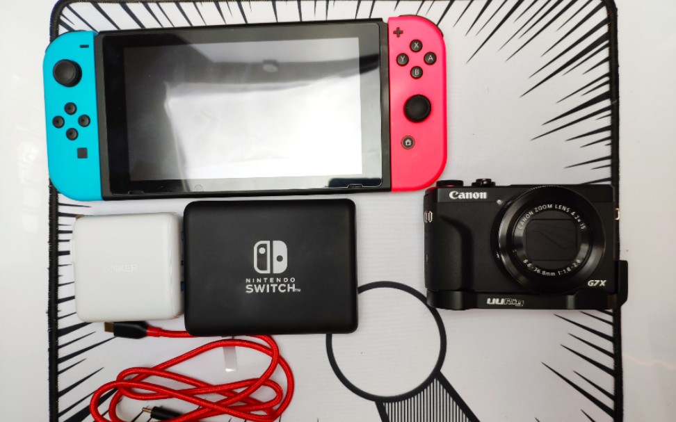 生活vlog.开心!anker的switch充电宝竟解决了佳能g7x mark3的充电问题