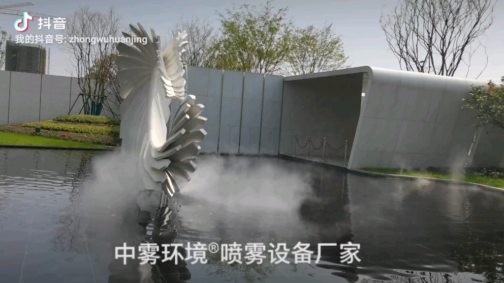 高档售楼部,雕塑瞬间舞动起来!#中雾环境®湖北雾森造景设备厂家
