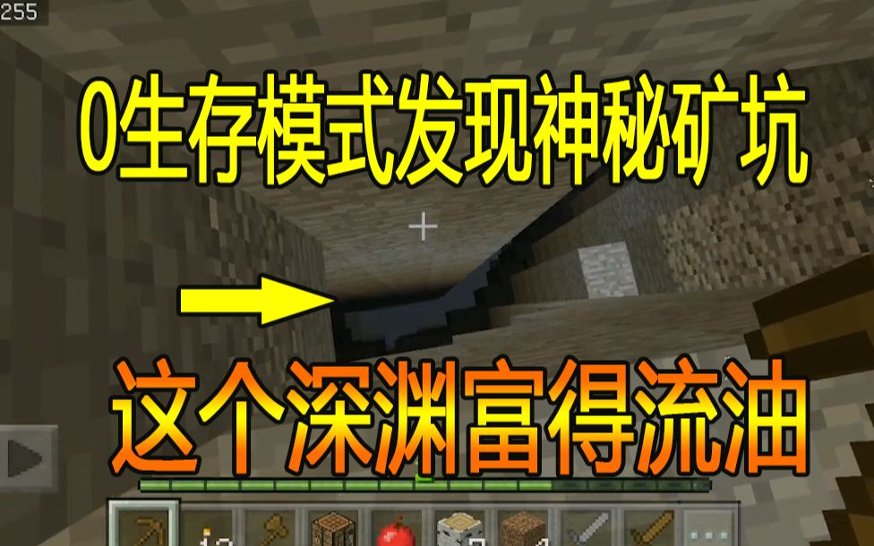 我的世界联机19:0生存模式意外掉进神秘矿坑,遍地都是稀有货