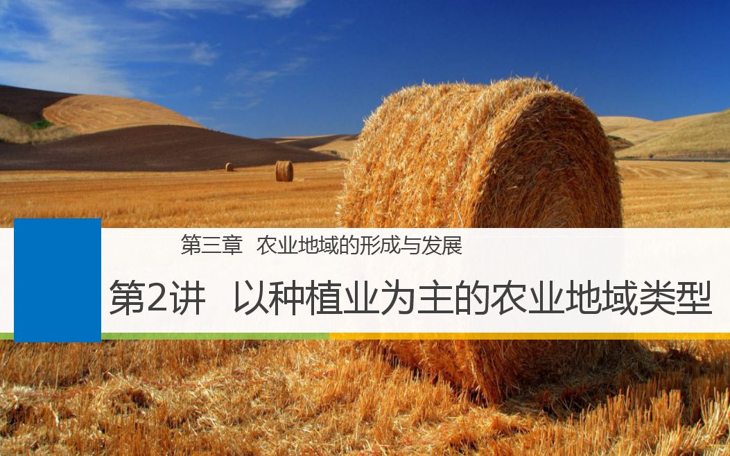 以种植业为主的农业地域类型