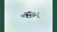 水墨动画汉字轻松学 第一季 第12集 鱼部 大鱼吃小鱼