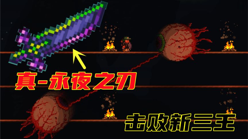 机械新三王!不过蝼蚁!合成真-永夜之刃!泰拉瑞亚 大师模式14