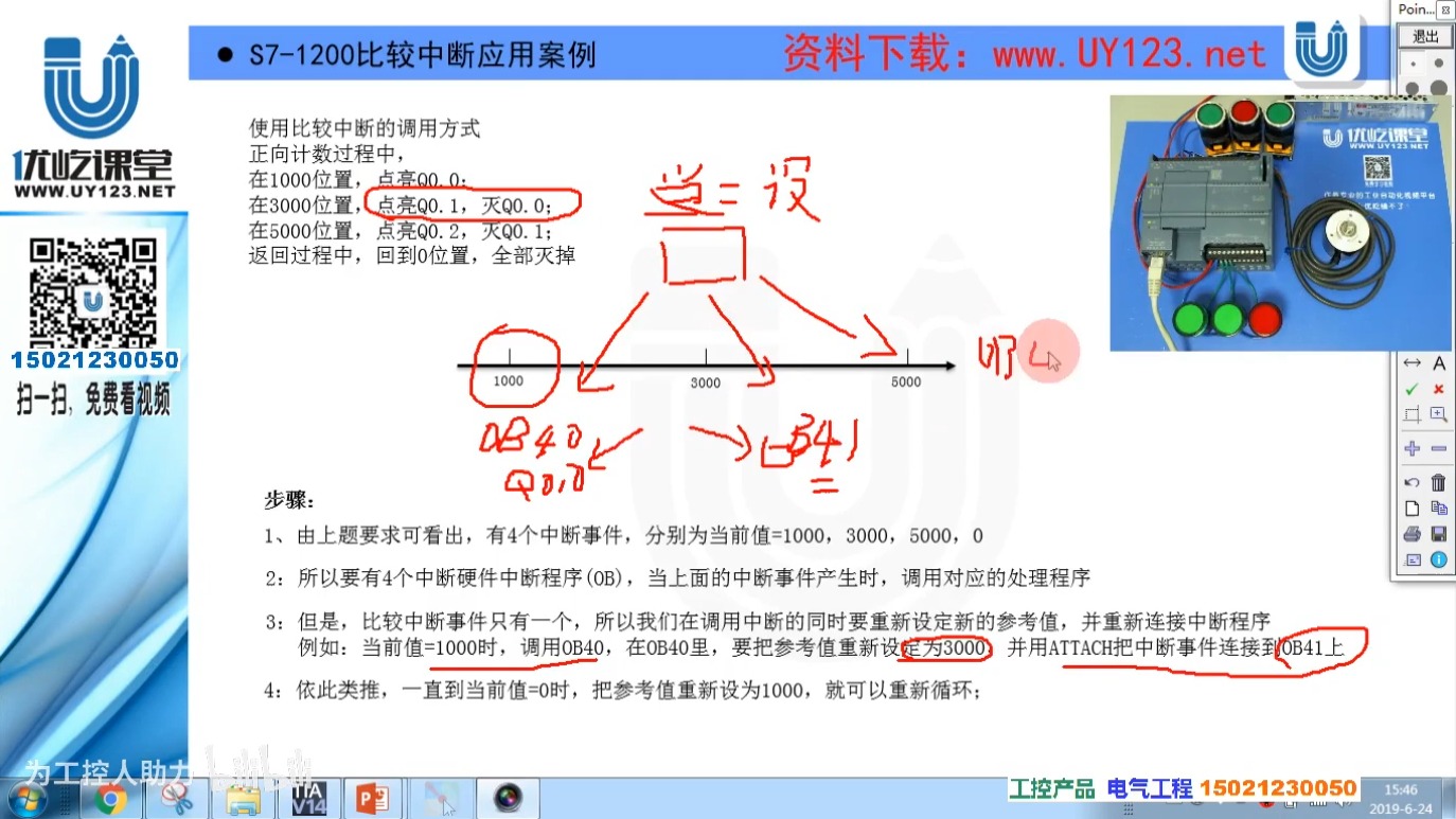 西门子S7-1200PLC应用(C) (P11. S7-1200视频171高速计数器比较...