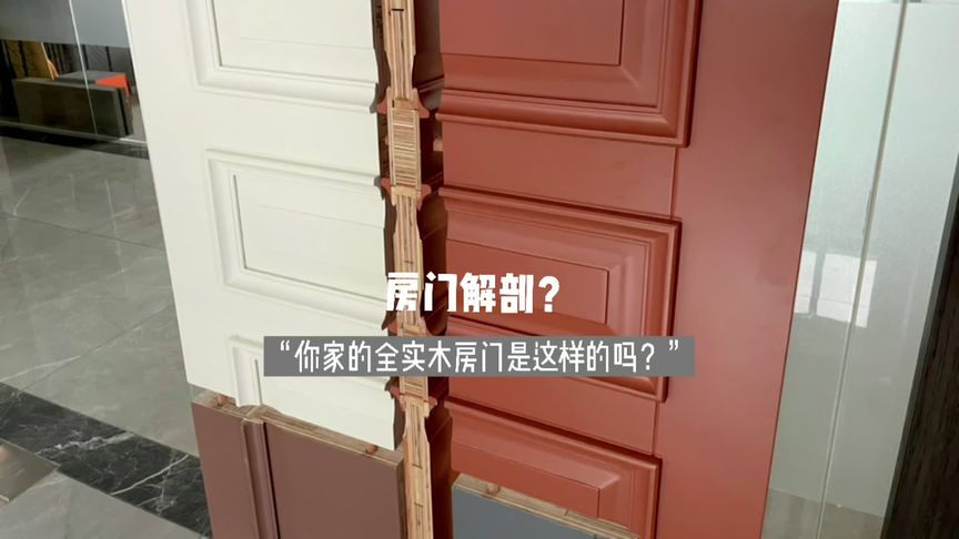 房门解剖?你家的全实木房门张这样吗?#房门#实木房门