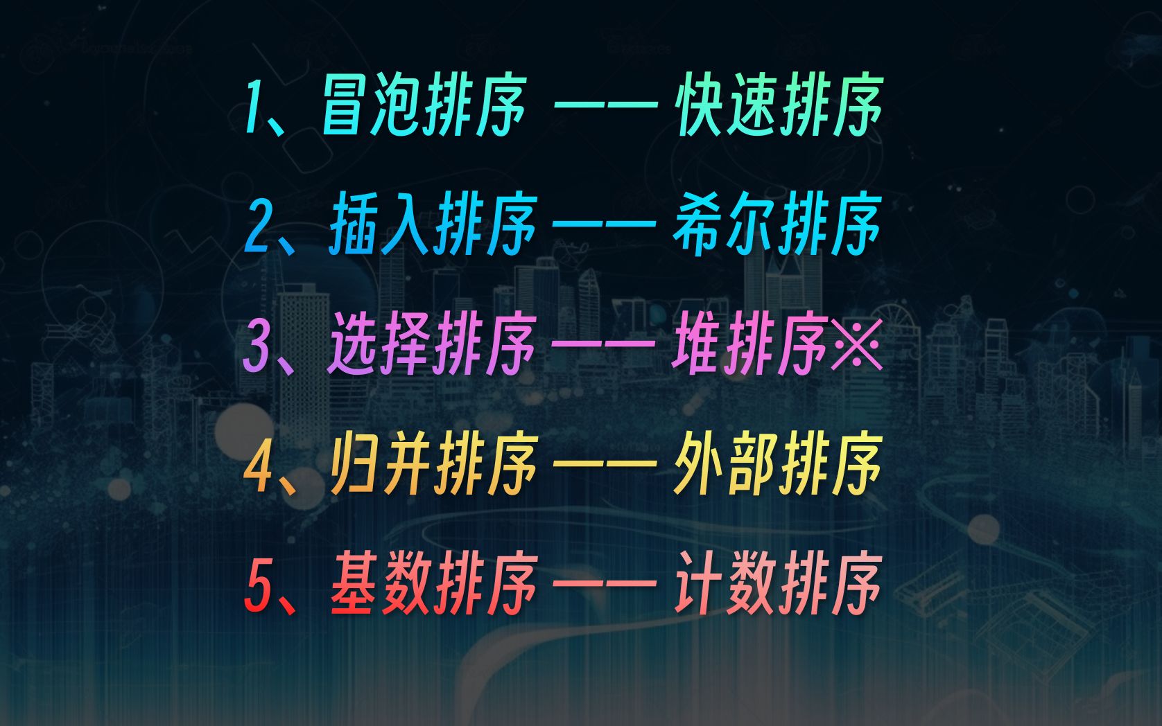 冒泡排序与快速排序-动画演示