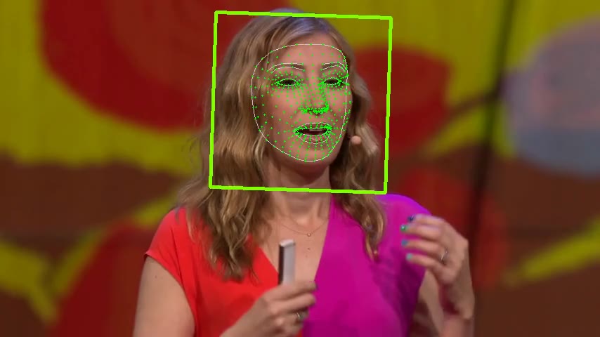 3D人脸网格Attention Mesh示例