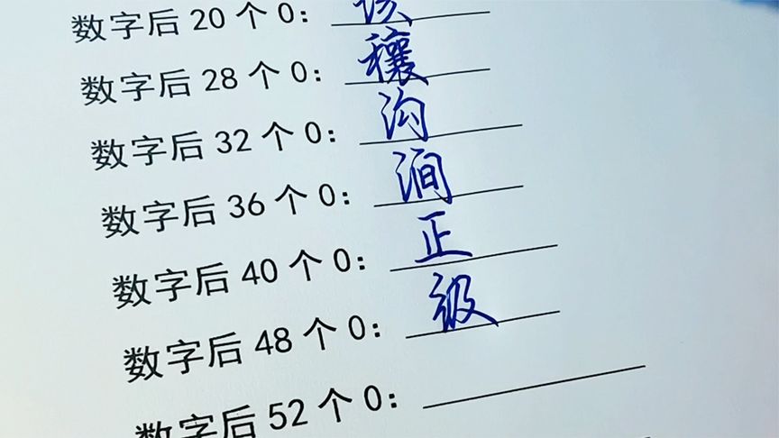 在亿的后面,还有许多计数单位,你都知道吗?