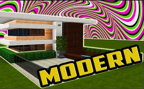 MC建筑教程-如何建造一个简单快速的现代别墅