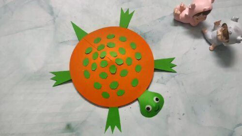 带上孩子一起做个可爱的乌龟吧也太简单了