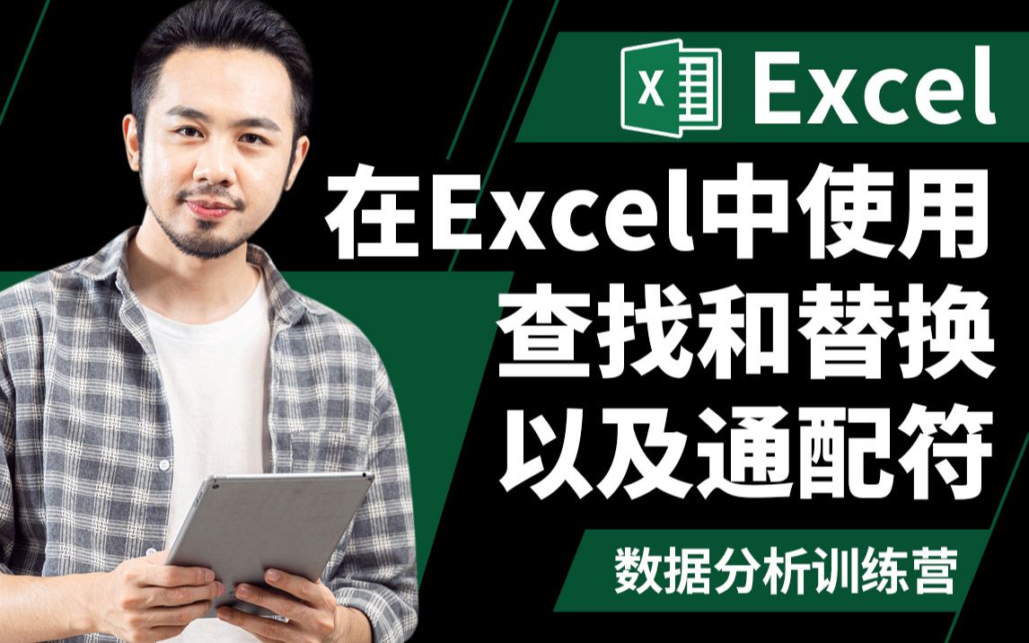 Excel 初学者指南 - 在 Excel 中使用查找和替换以及通配符 -数据分析...