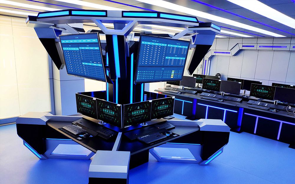 巧夺天工科技-大数据展示_操作台设备-公安办公室实景展示
