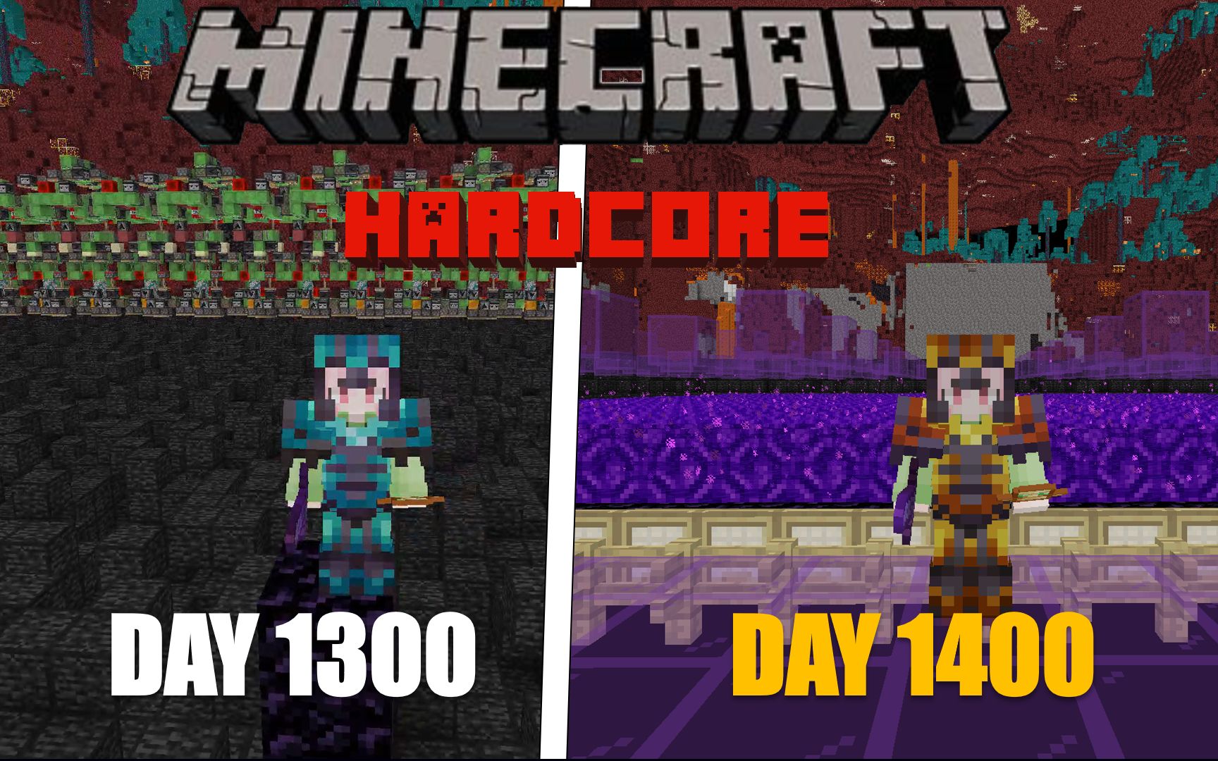 【1.20.1单人极限生存】y0切门 百万猪人塔!