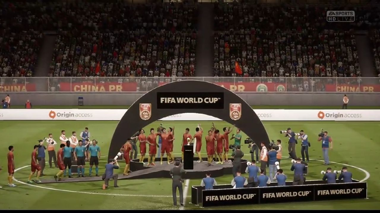 中国队勇夺世界杯!