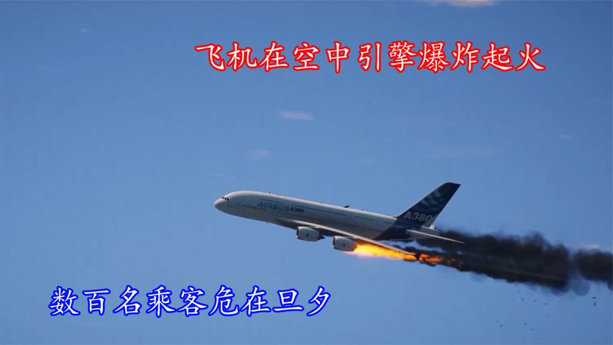 车祸模拟器:飞机在空中引擎爆炸起火,数百米乘客危在旦夕