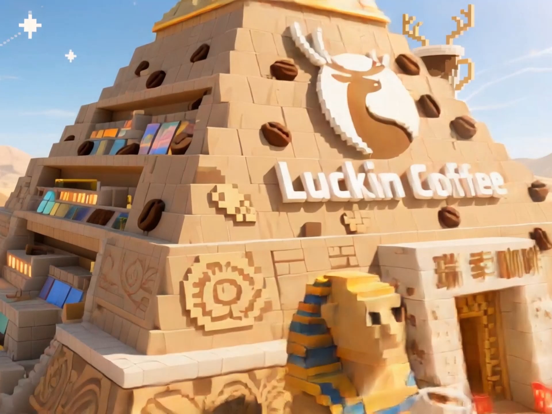 《瑞幸×MINE》像素奇妙世界品牌概念宣传片