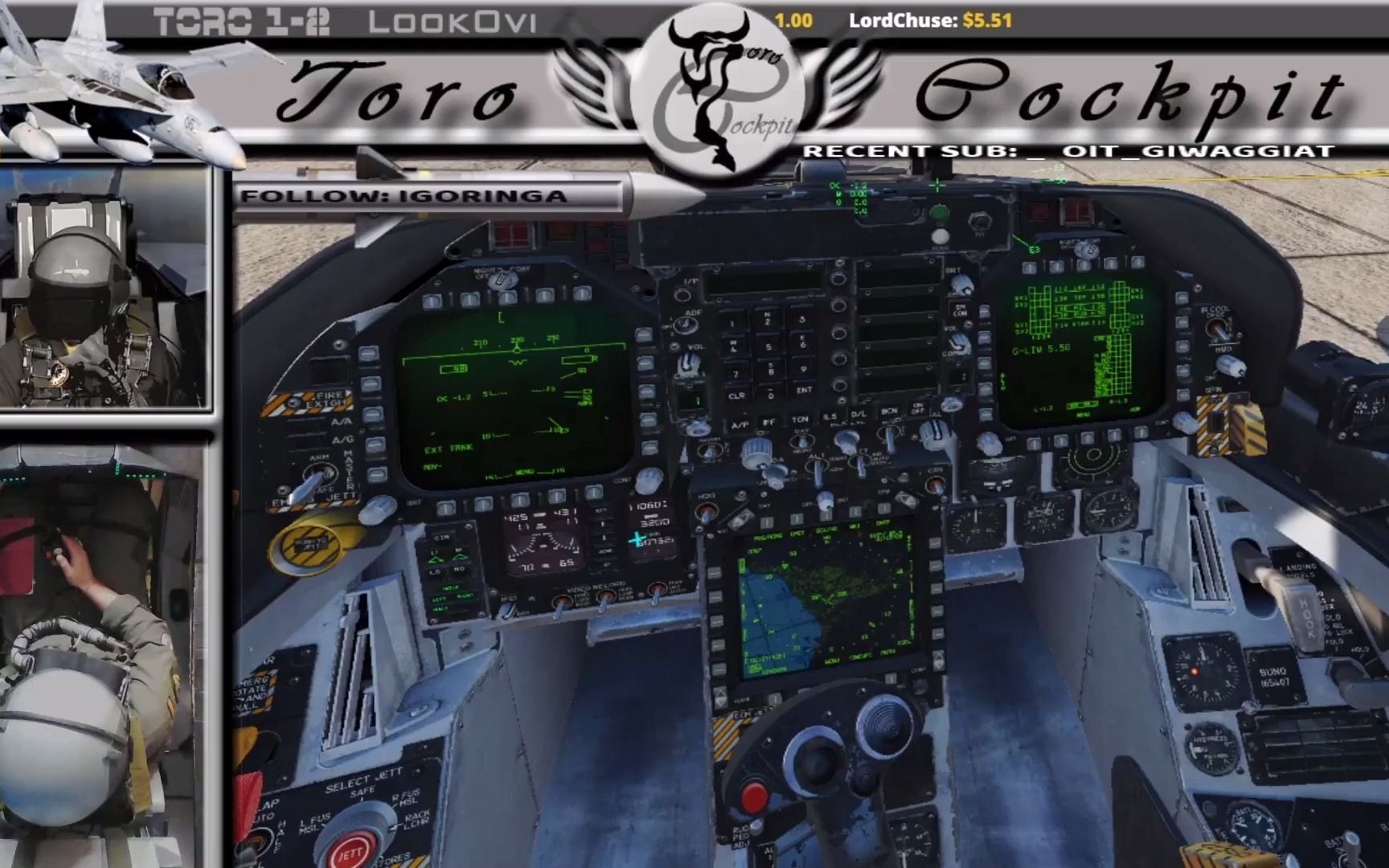 【DCS】装备全套飞行员装备使用仿真座舱VR飞F-18C体验