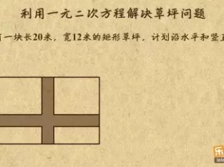 秒杀名师 初中数学九年级上册 草坪问题