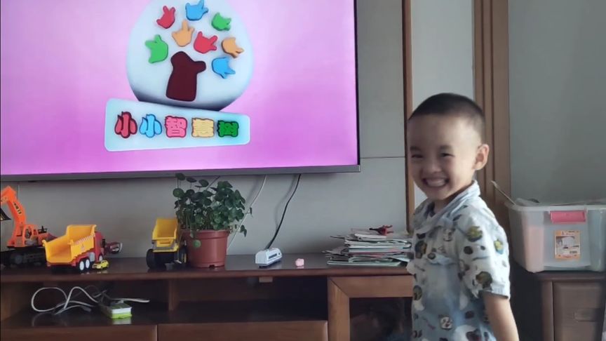 三岁萌宝,和智慧树红果果绿泡泡练武术!萌翻了,加油吧!