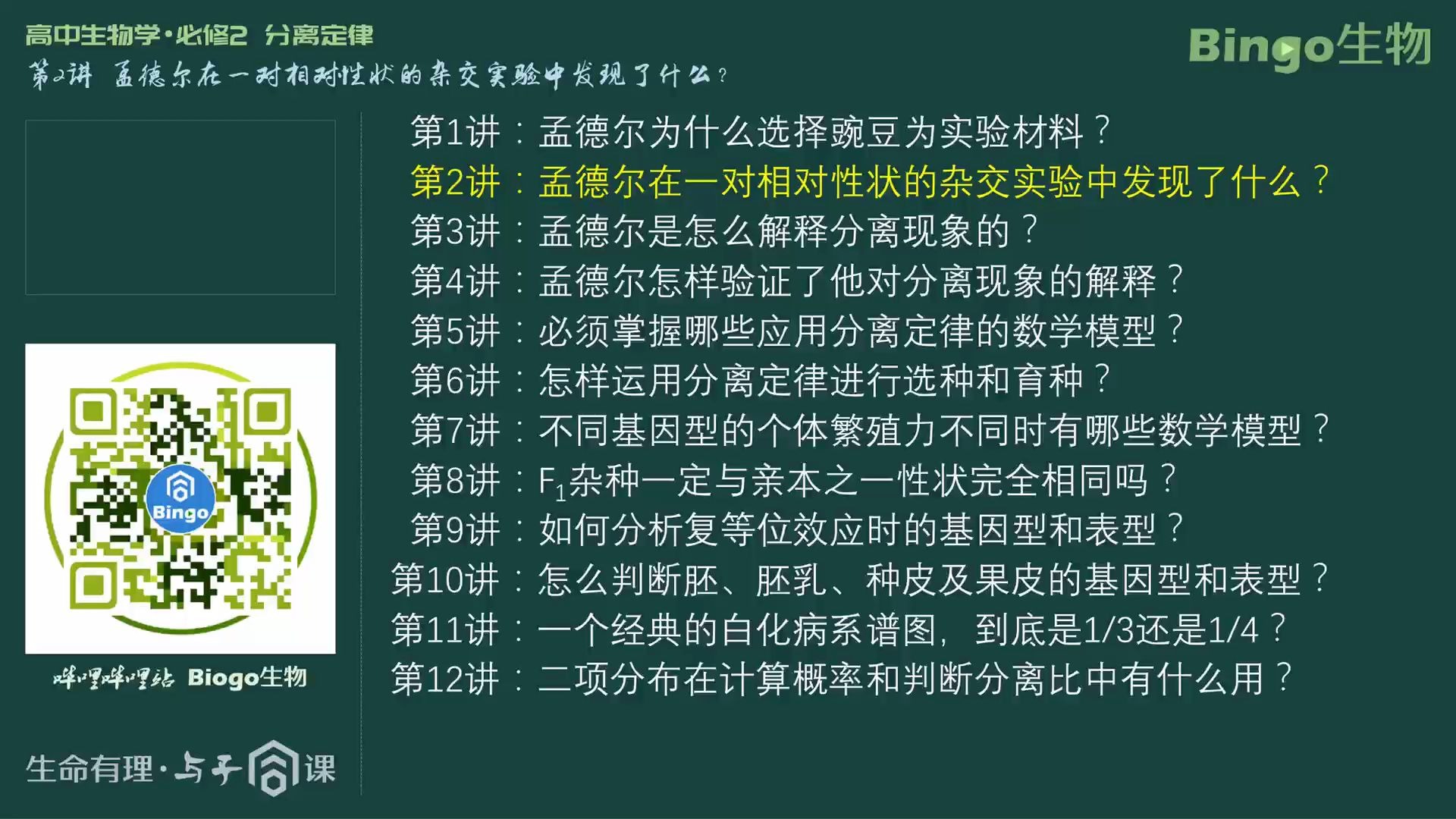 【分离定律】第2讲-孟德尔在一对相对性状的杂交实验中发现了什么?