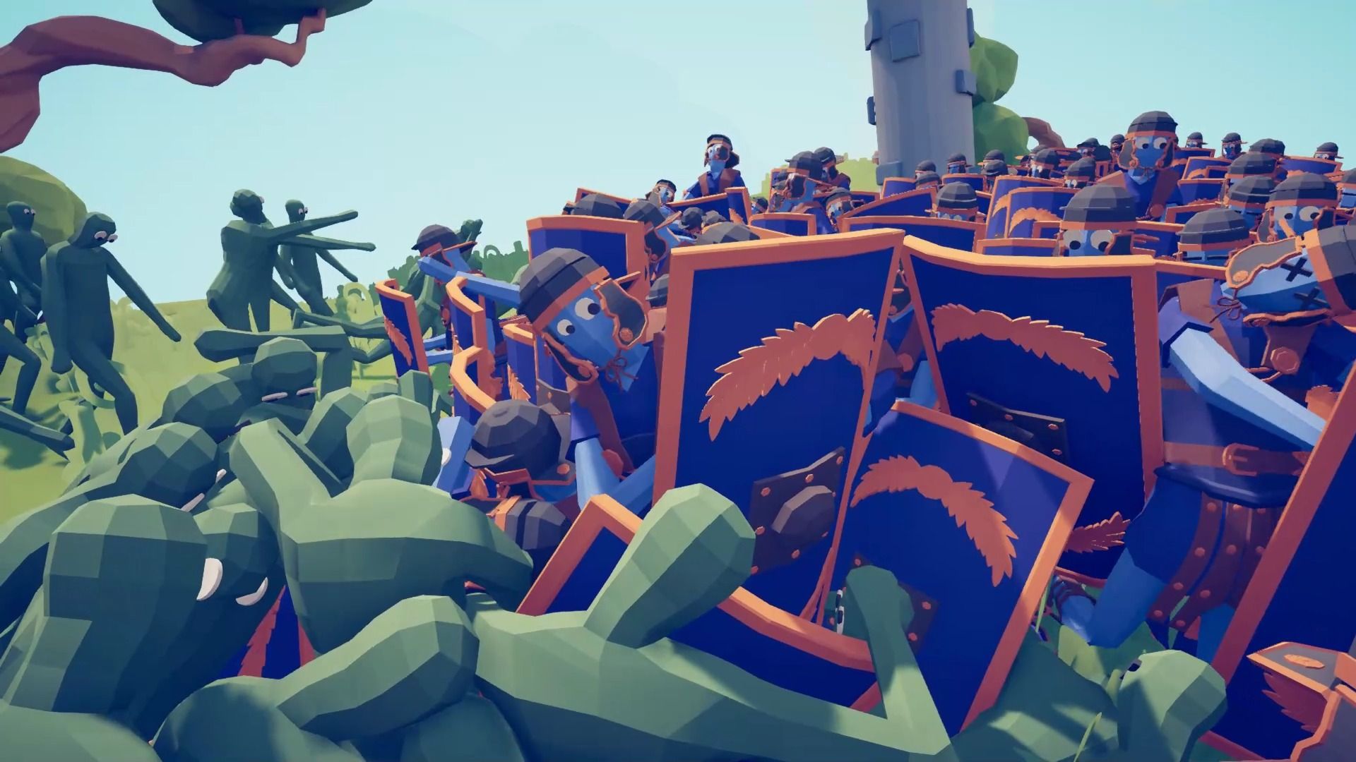 全面战争模拟器 僵尸模组VS盾兵