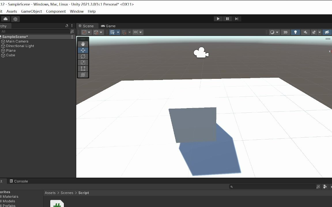 unity练习2022.9.12物体的移动