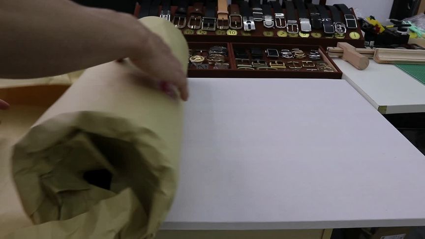 【一镜到底】真实记录一条手工皮带制作全过程,只加速没剪切