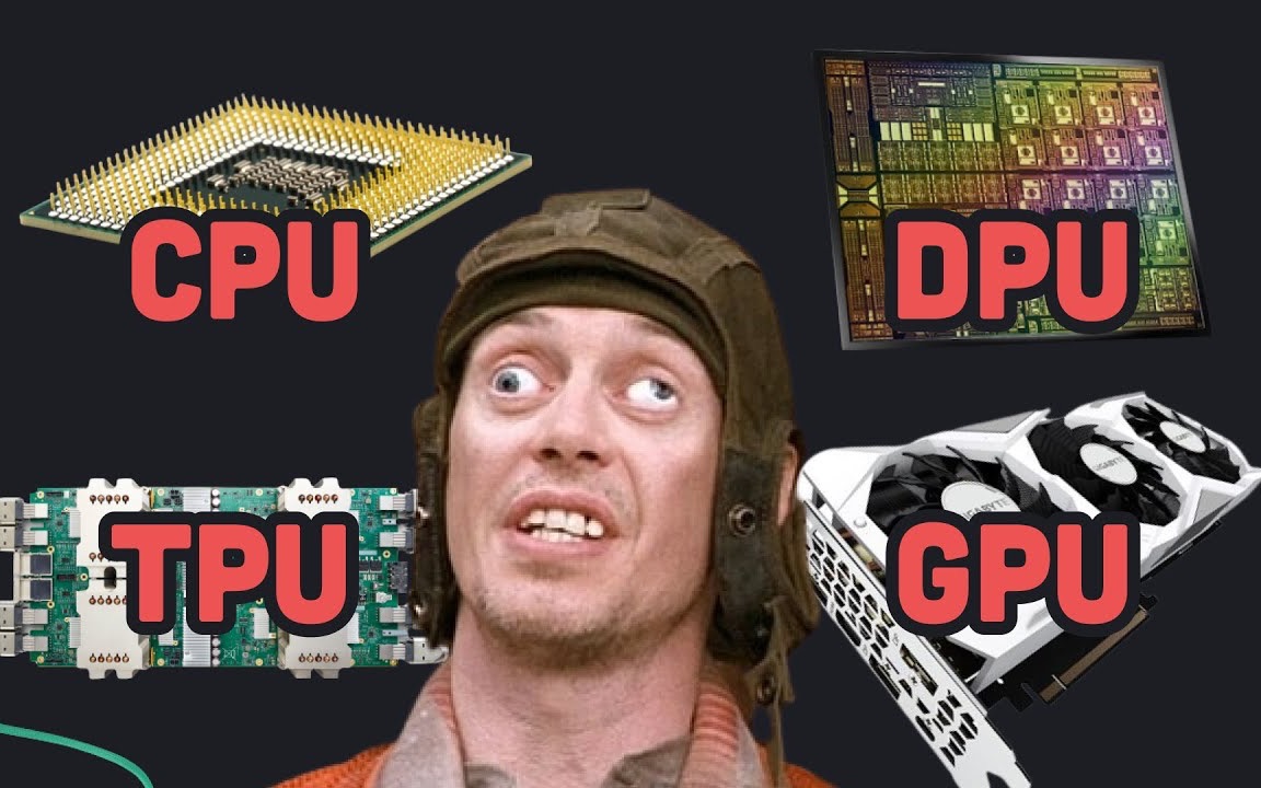 一个视频搞懂ߑ�「CPU vs GPU vs TPU vs DPU vs QPU」