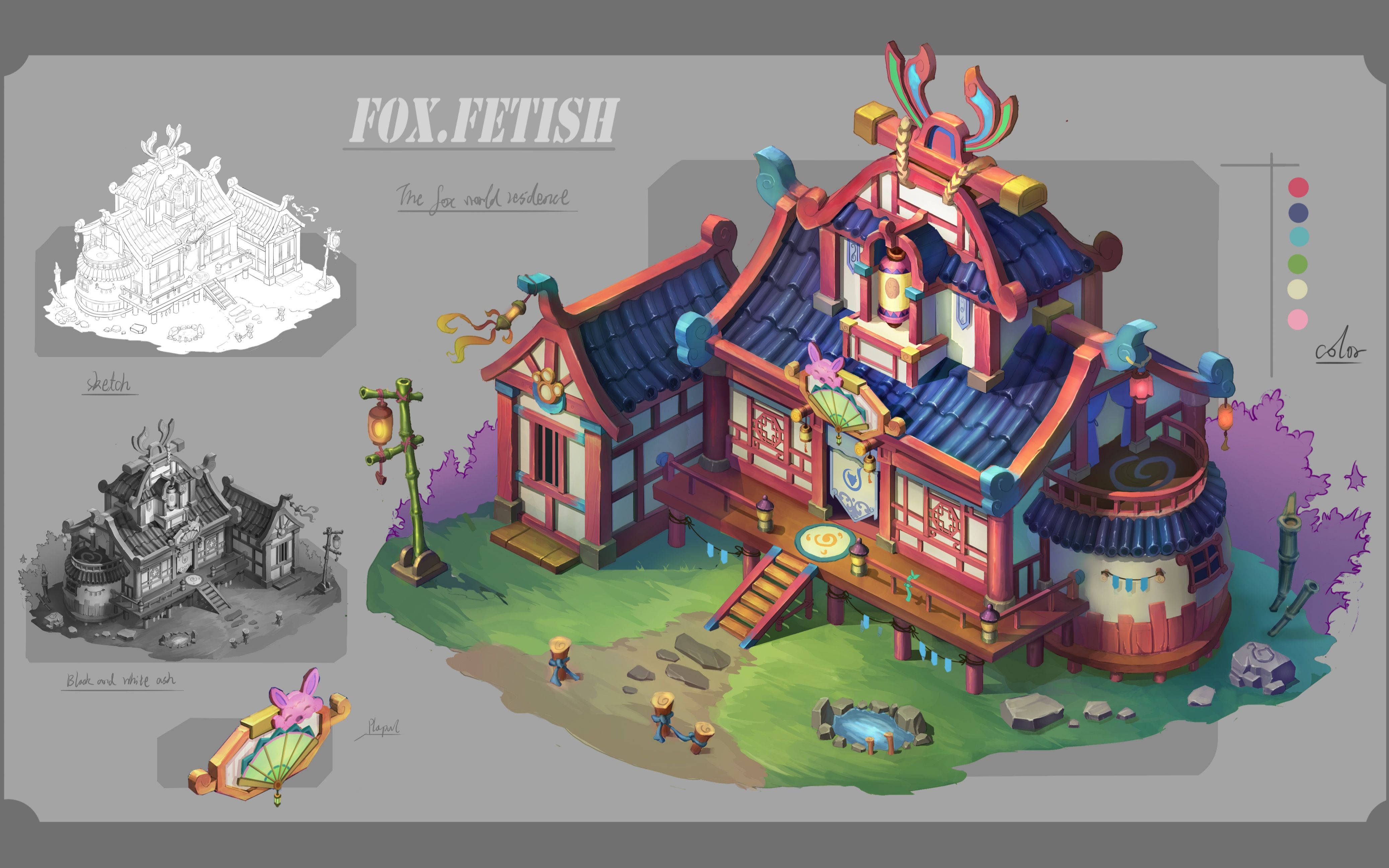 3Dmax场景建模——期末毕业设计,喜欢的请留言,上次后续