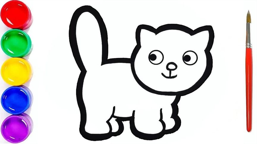 简笔画:可爱的小猫合集,简单易学!
