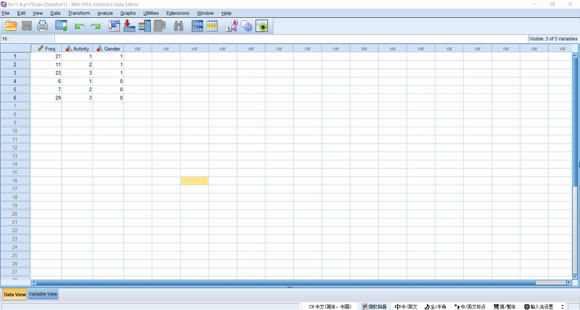 2x3的卡方独立性检验