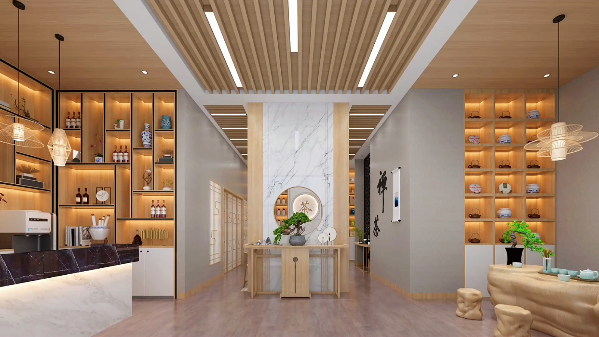 合肥新中式茶楼装修设计案例分享