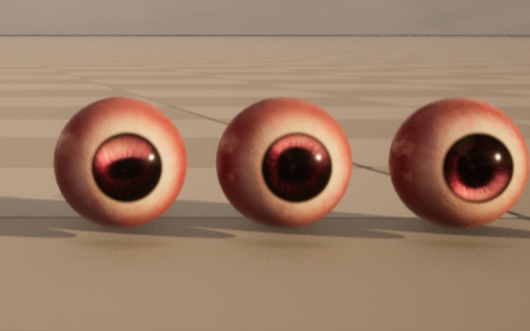 《JonJon的虚幻分享》眼球材质变扁了?metahuman眼球材质显示错误...