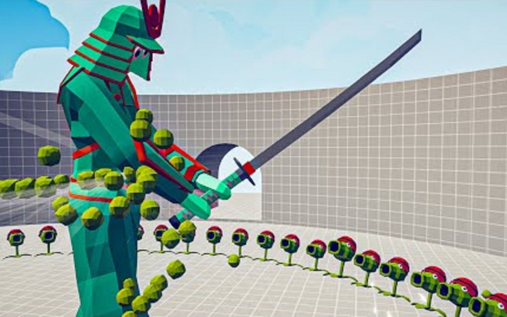 全面战争模拟器:植物大战僵尸,100个豌豆射手VS所有单位!