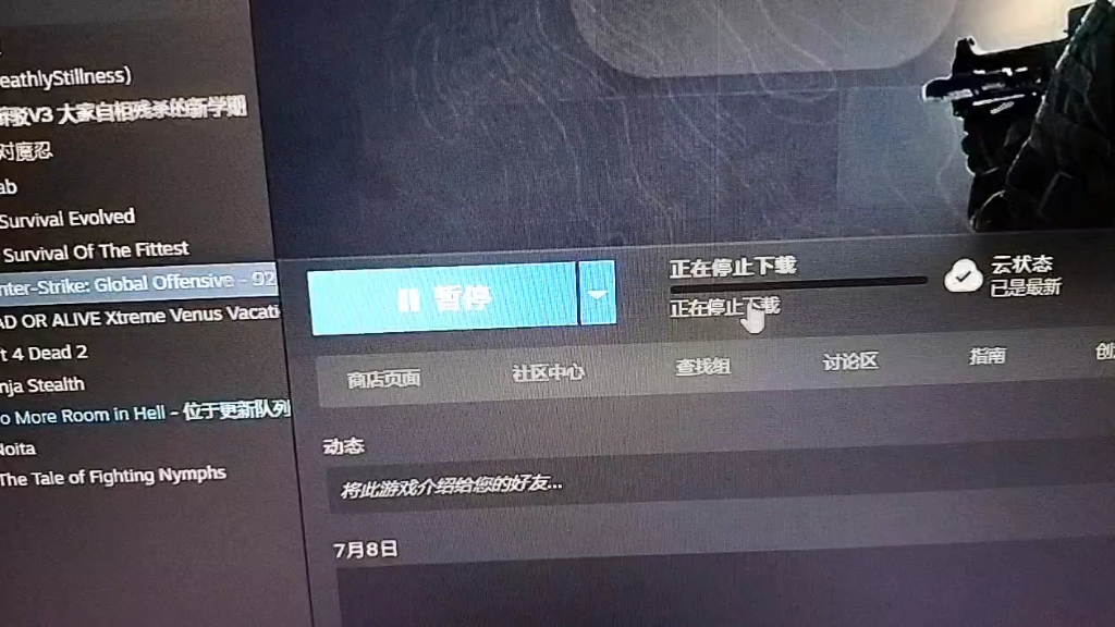 steam游戏下载一直自动暂停怎么办,求大佬帮忙看看。