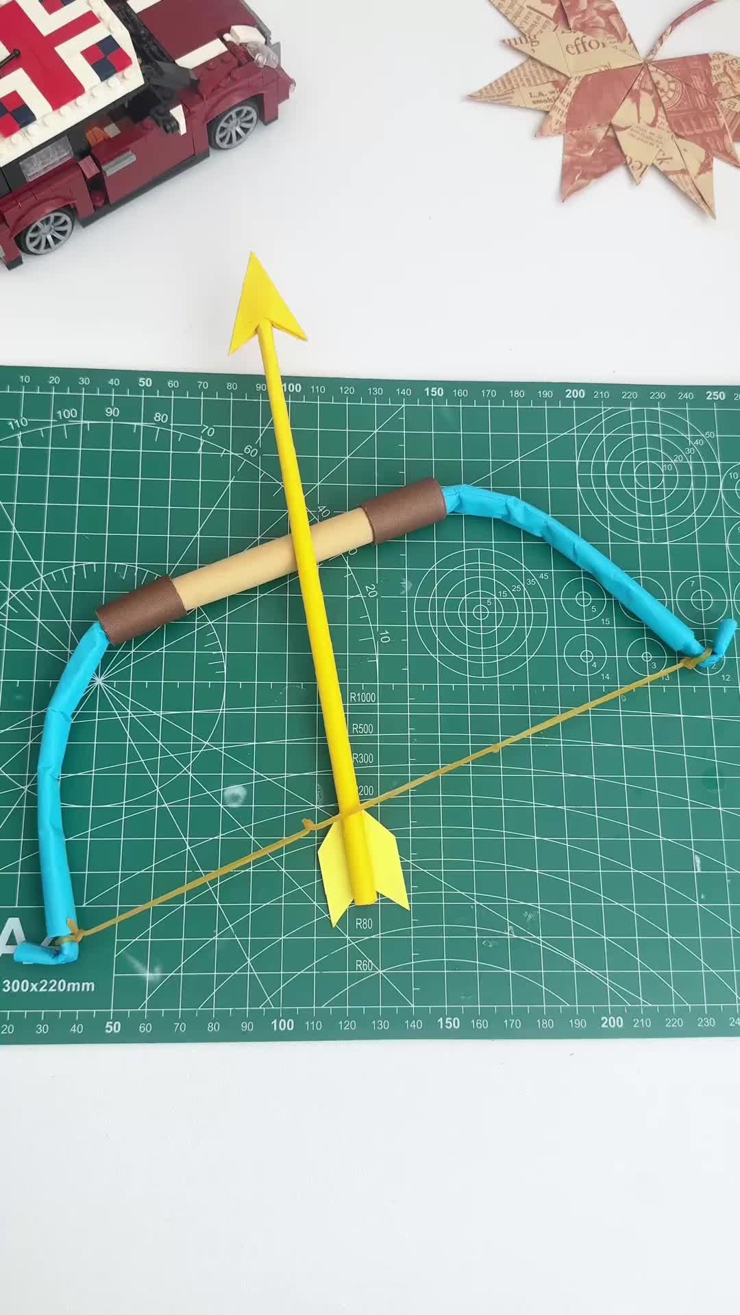 教你用纸张自制迷你世界秘银短弓 #手工折纸 #手工 #迷你世界 #手工...