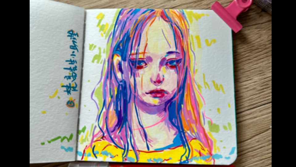 丙烯马克笔就是拿起来随便画ߎ�的呀!