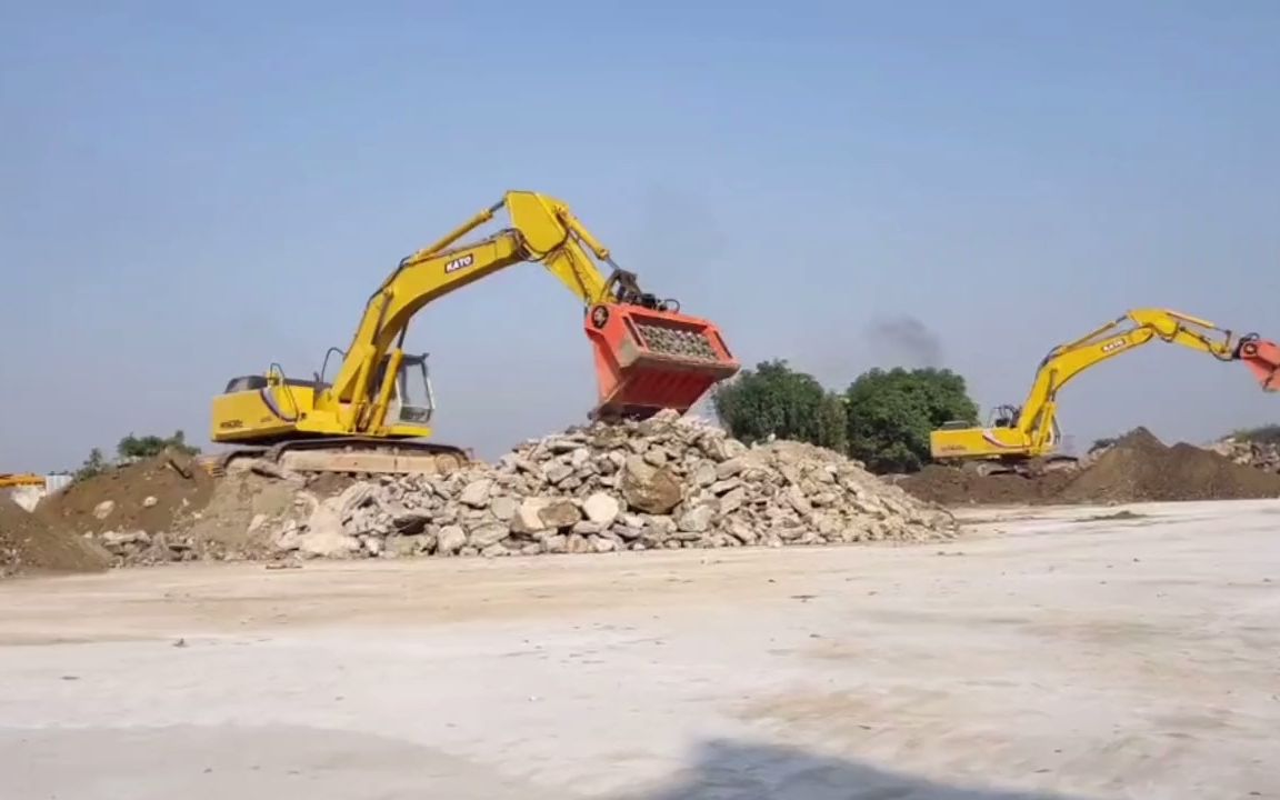 液压I32滚筒O534筛分斗727I 旋转筛子 挖机清洁漏斗 河道清理筛分斗 ...