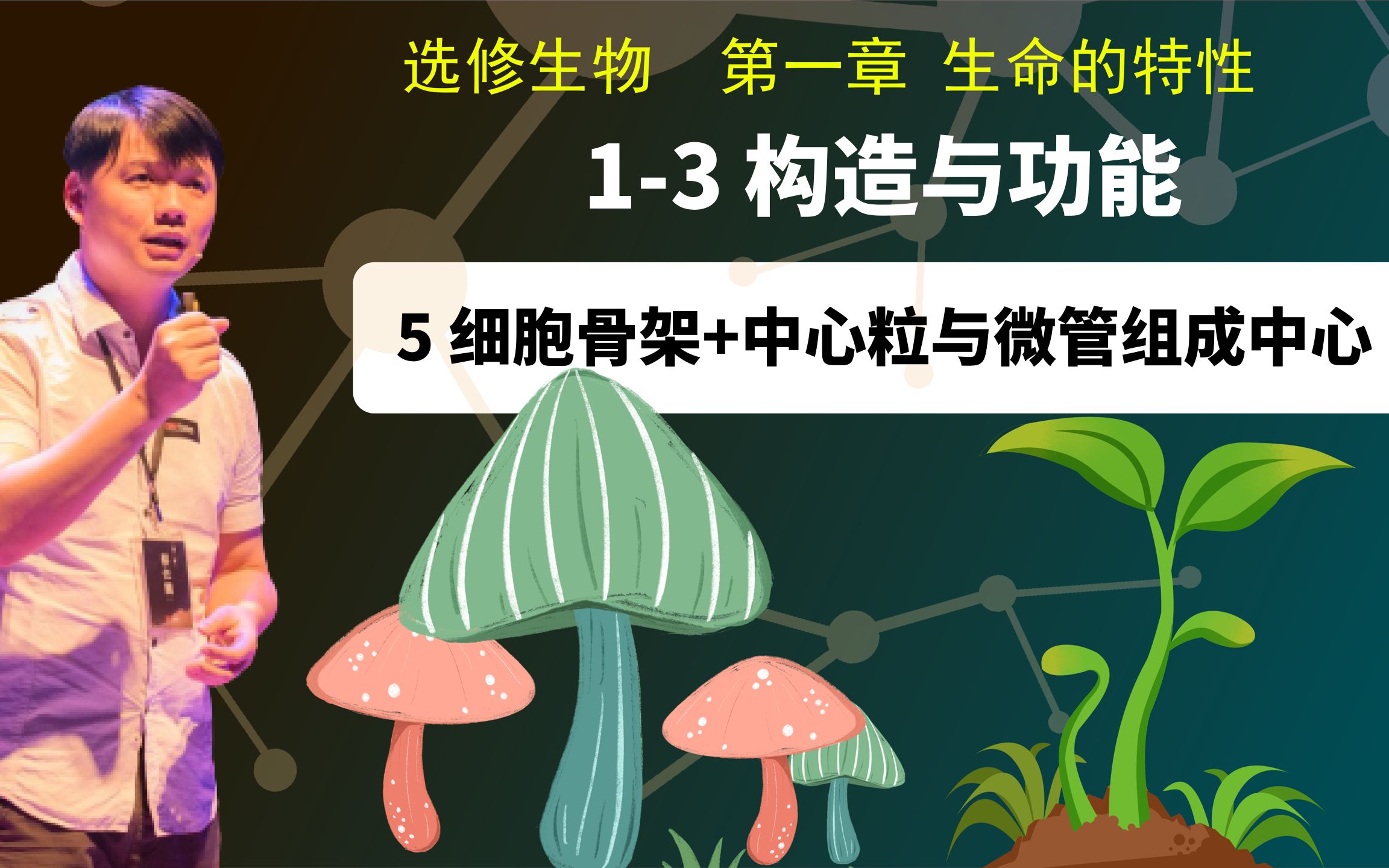 选修生物1-3.5 细胞骨架+中心粒与微管组成中心