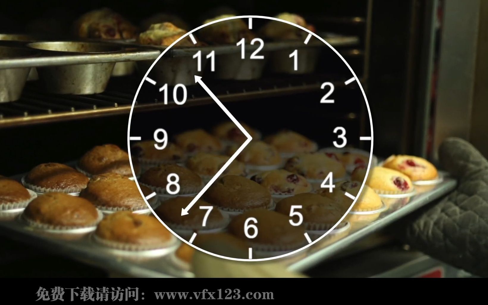 fcpx插件 时钟表盘动画制作工具 表达时间流逝画面快进 Clock Face