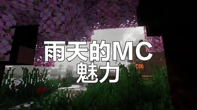 我的世界下雨天,光影效果太美了!