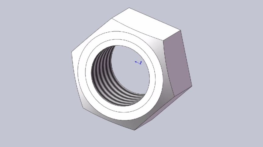 三分钟看懂sw螺母建模