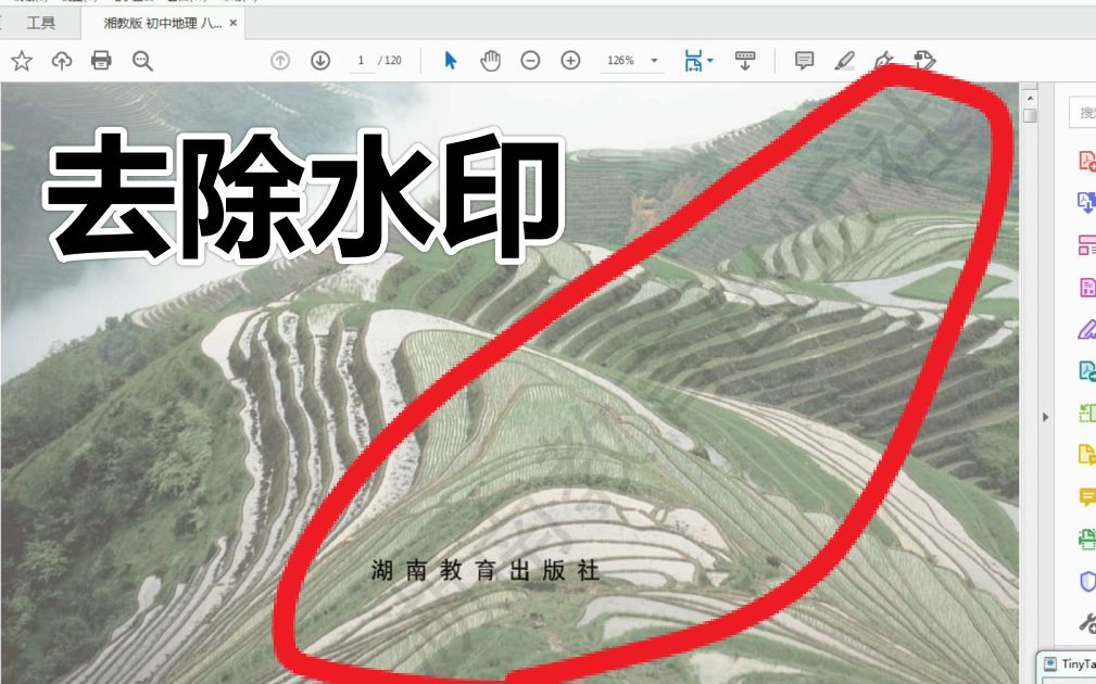 【教程】PDF去水印 40KB的小工具