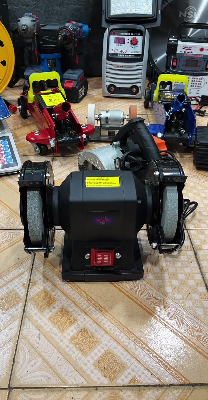 【新疆专线】台式砂轮机小型电动沙轮磨刀机家用抛光工业级打磨机#...