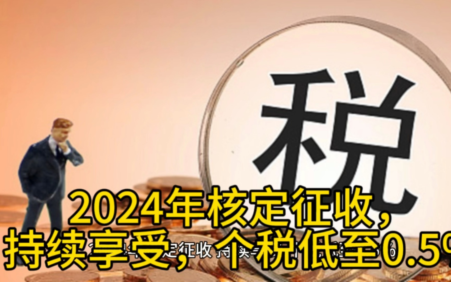 2024年核定征收,持续享受,个税低至0.5%