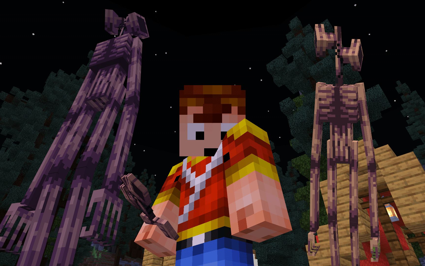 【天骐】我的世界警笛头 我被警笛头怪物一直追杀