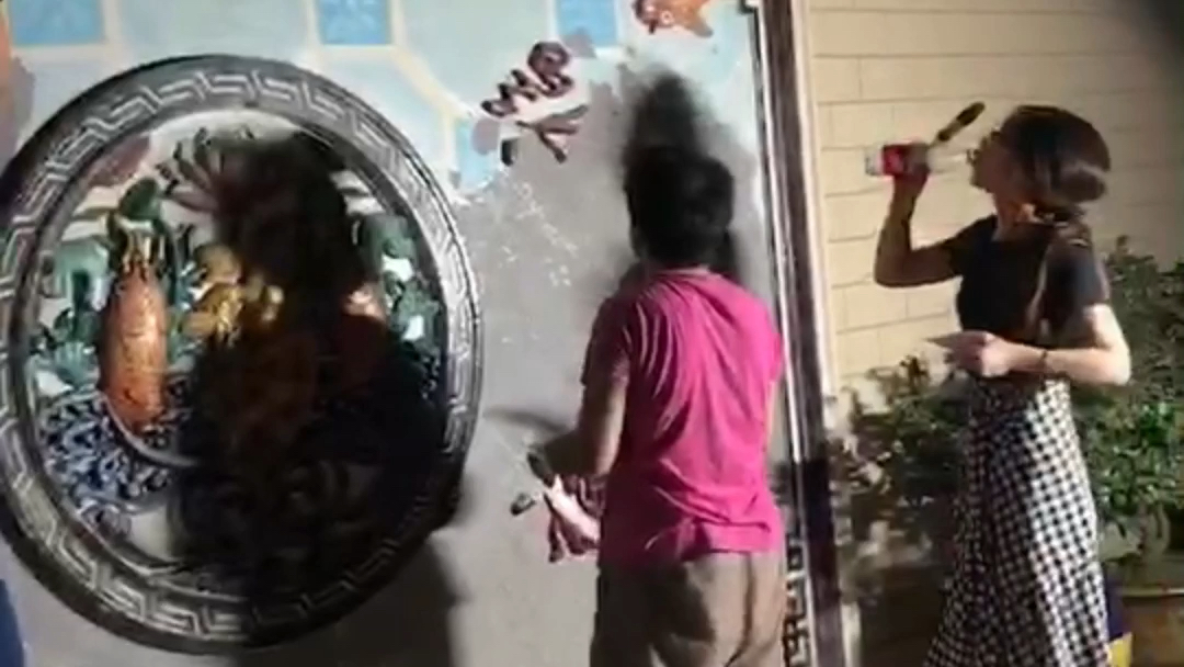 涂墙 浮雕 风水墙