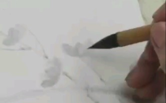 王冕《墨梅图》局部临摹
