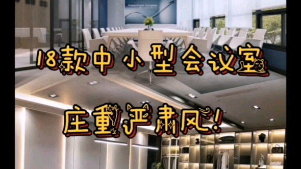18款庄重严肃的中小型会议室