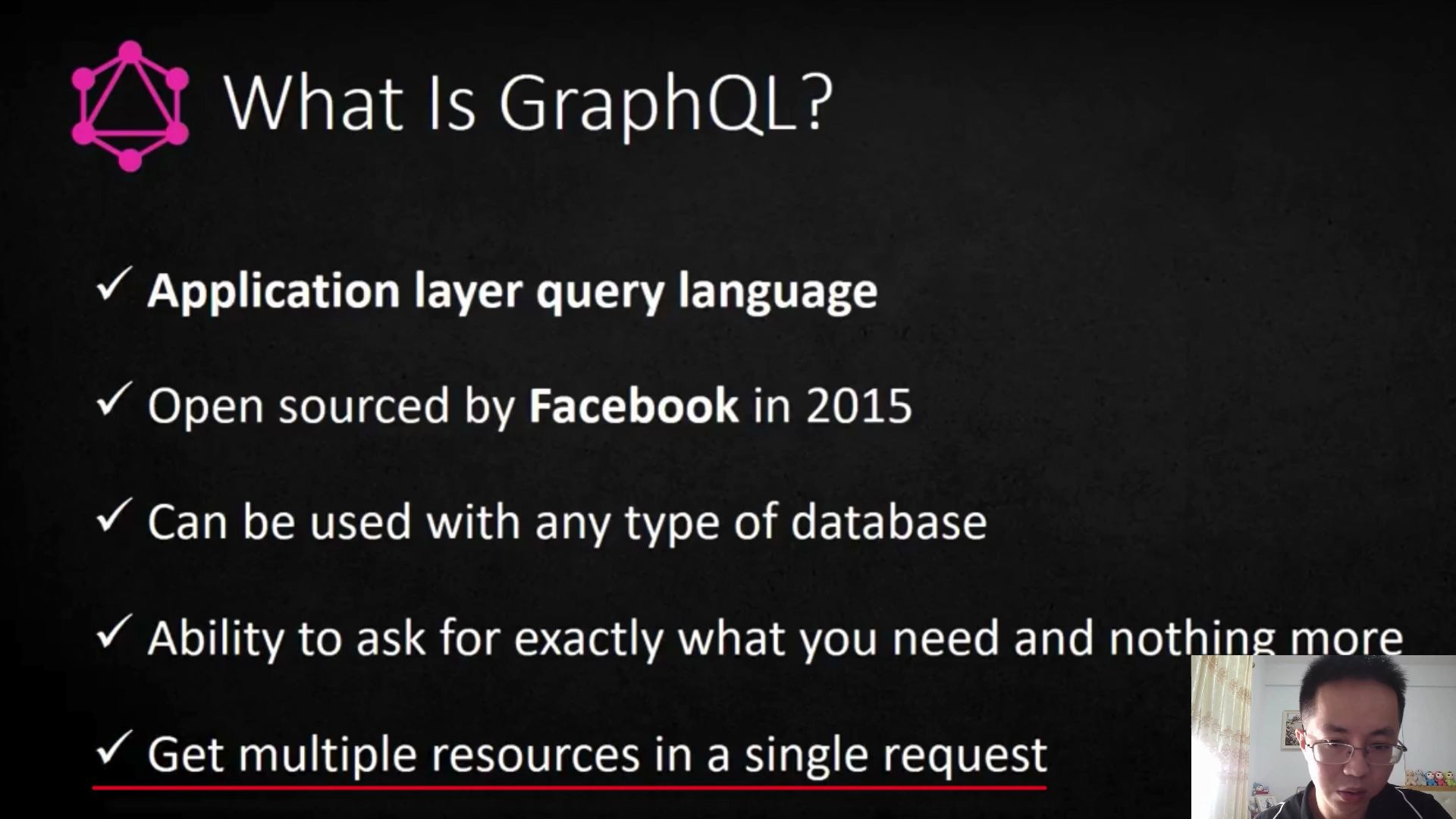 诱人的 GraphQL React Apollo 入门与实战视频教程(34 个视频)